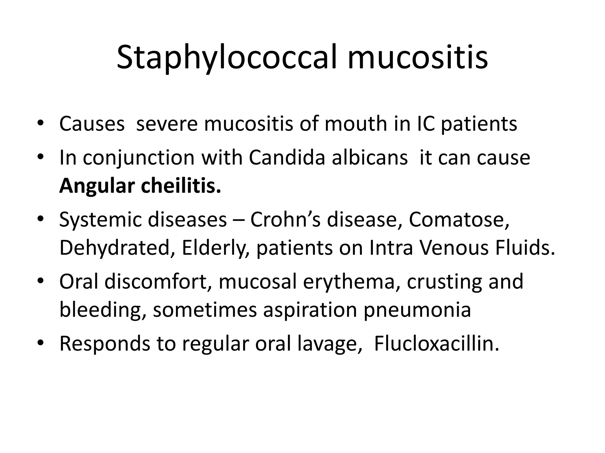 Bacterial infections of mouth | PDF