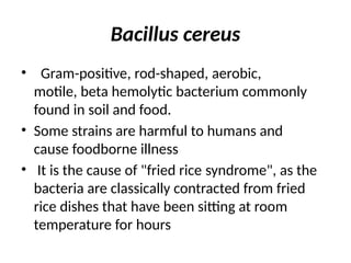 bacterial intoxication and infectious microbs | PPTX