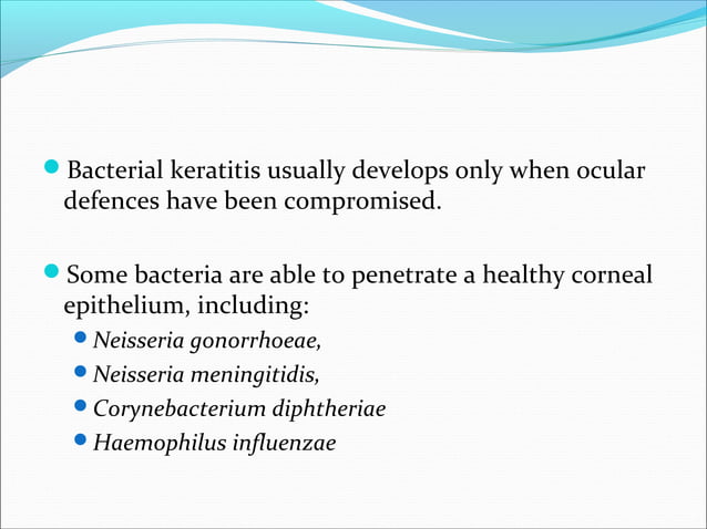 Bacterial keratitis | PPT