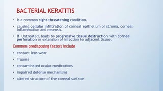BACTERIAL KERATITIS POWERPOINT PRESENTATION | PPTX