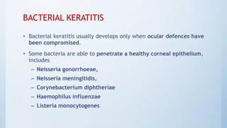 BACTERIAL KERATITIS POWERPOINT PRESENTATION | PPTX