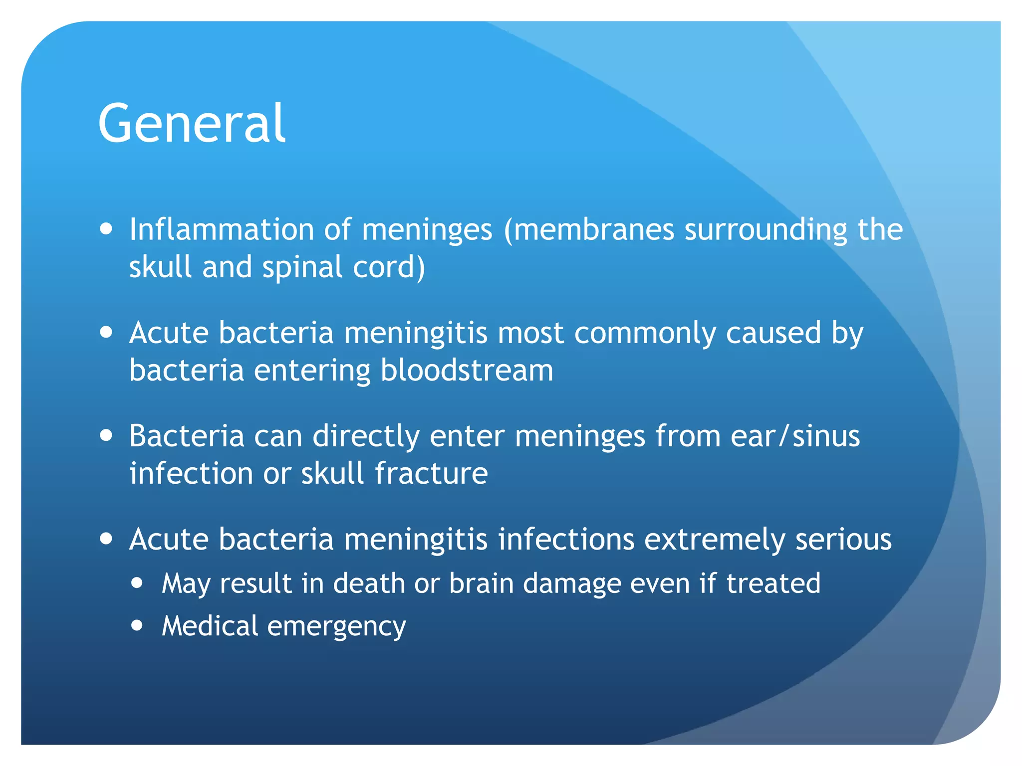 Bacterial meningitis | PPTX