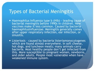 Bacterial meningitis | PPTX
