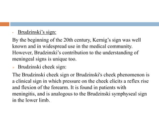 Brudzinski Sign