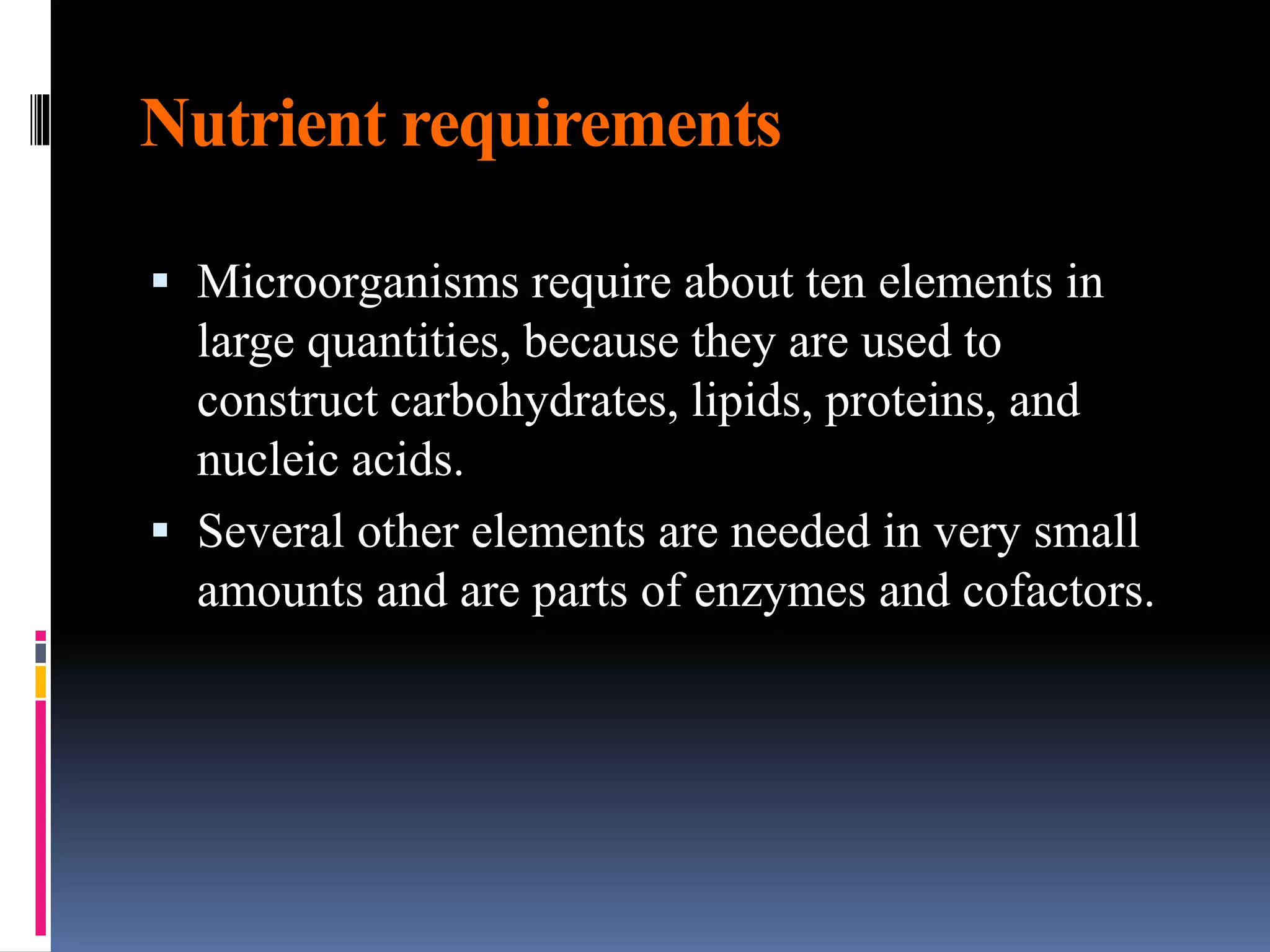 Bacterial nutrition | PPTX