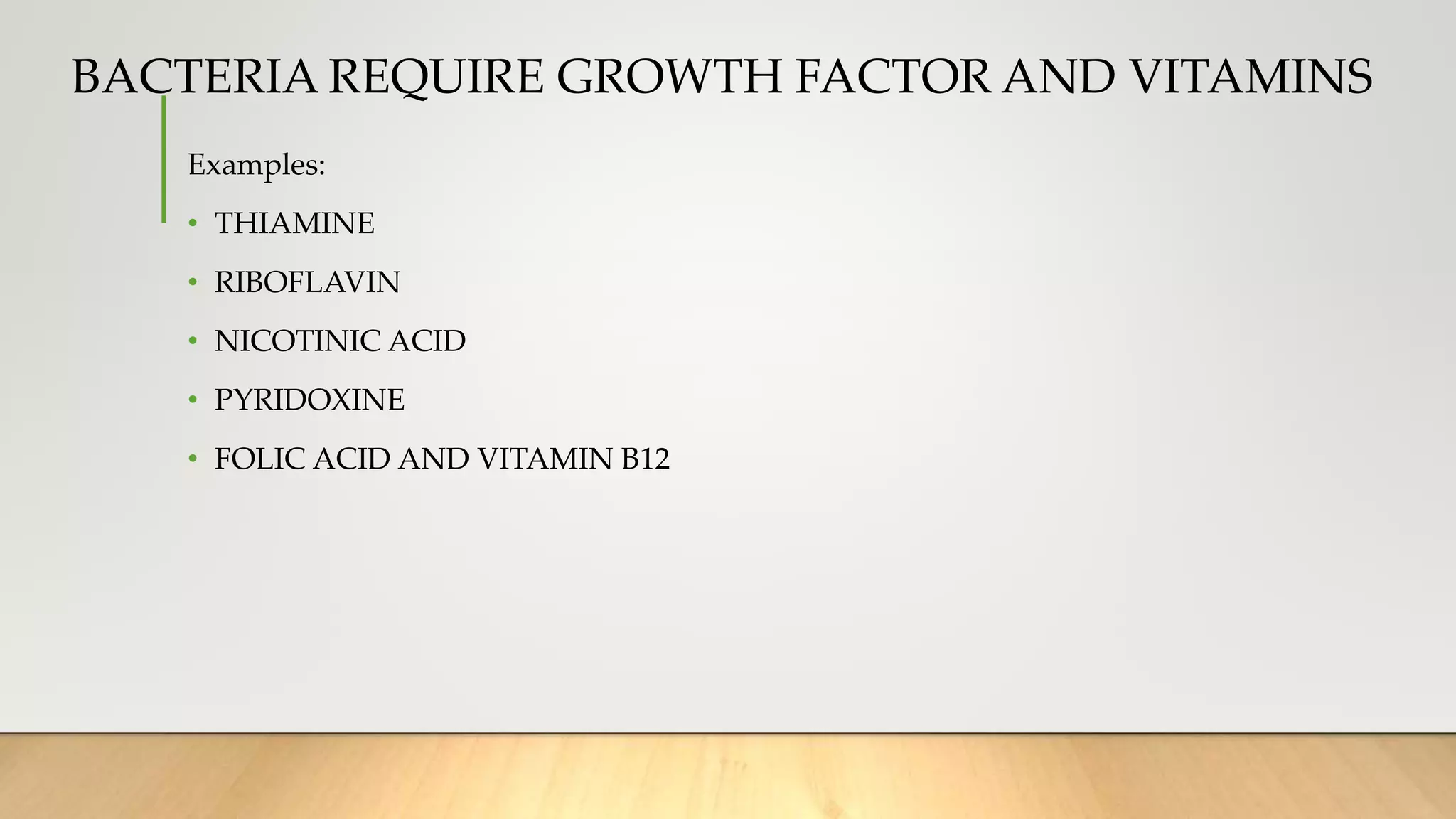 Bacterial nutrition | PPTX