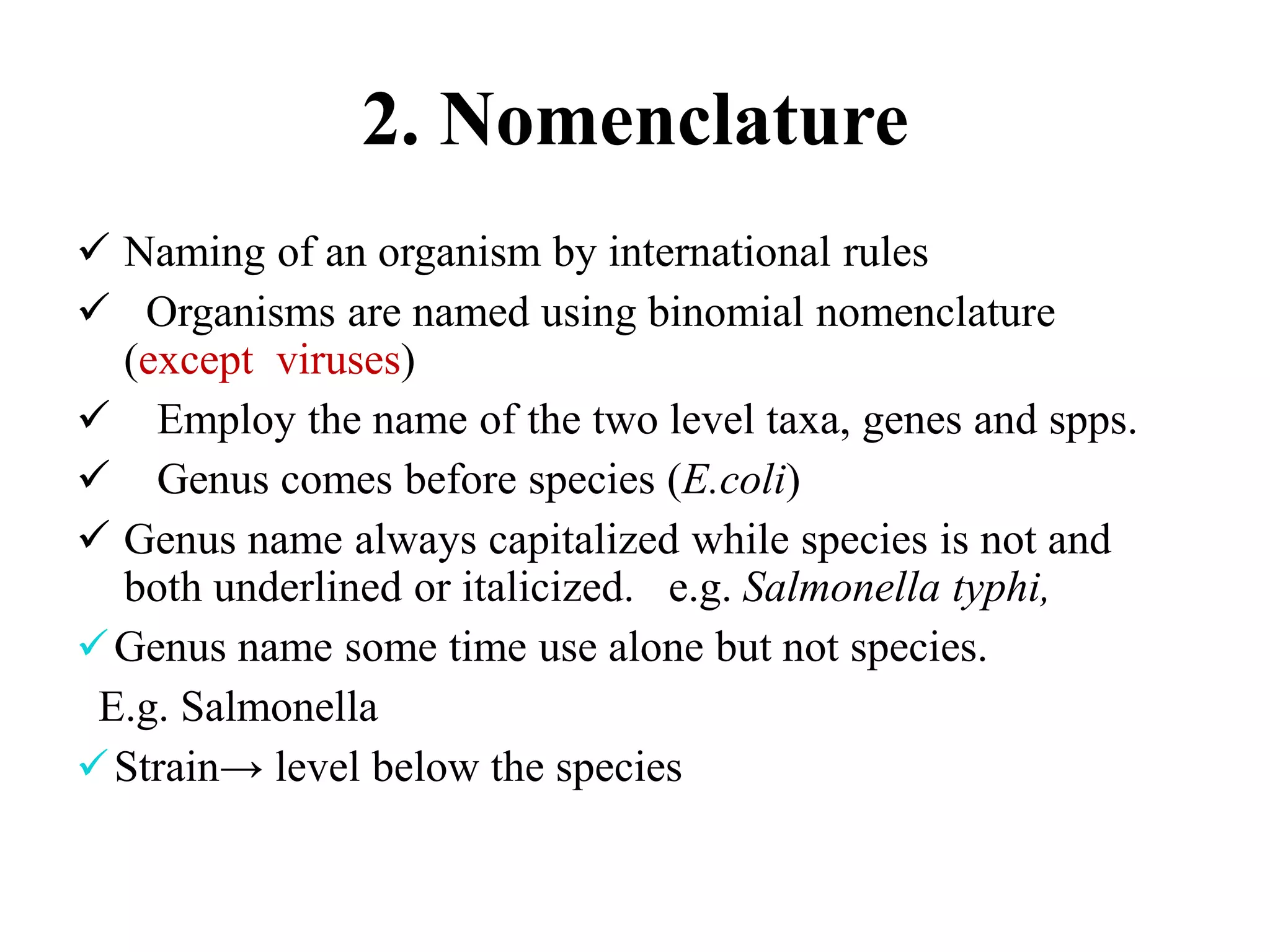 Bacterial of Classification.pptx | Biological Sciences | Science