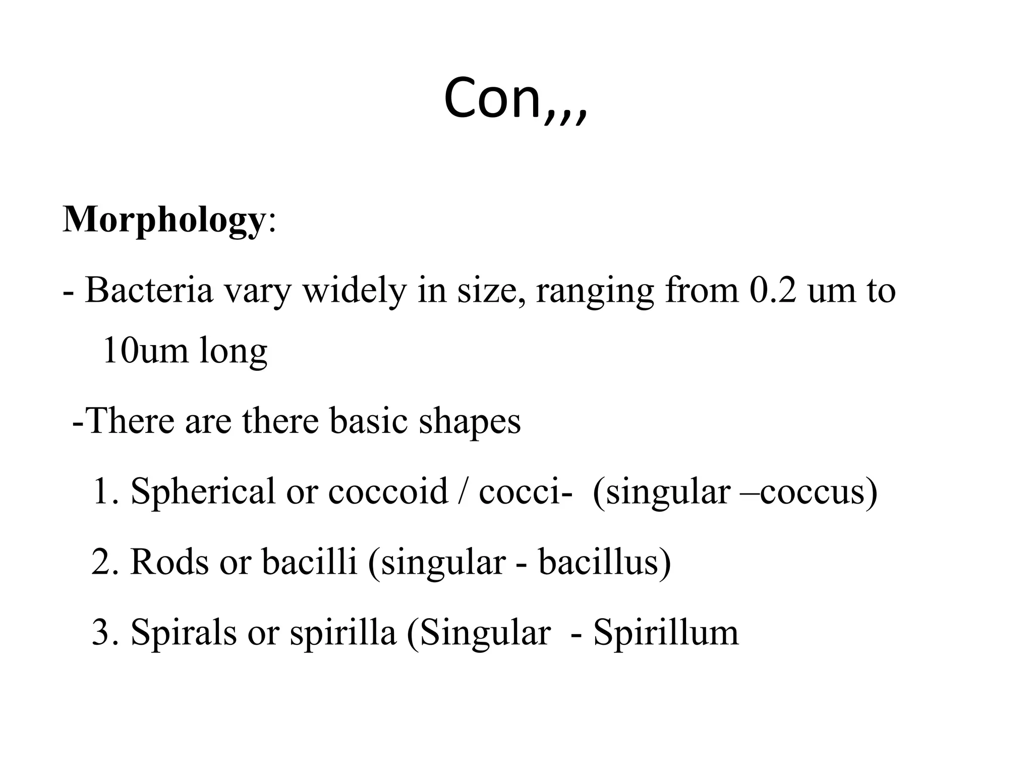 Bacterial of Classification.pptx | Biological Sciences | Science
