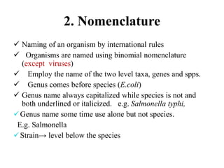 Bacterial of Classification.pptx | Biological Sciences | Science