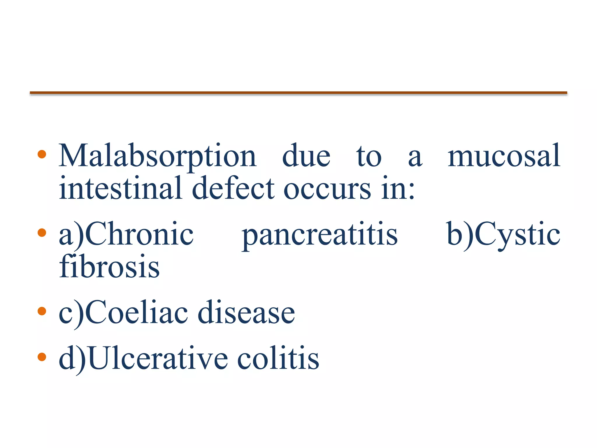 Bacterial overgrowth syndromes and malabsorption | PPTX