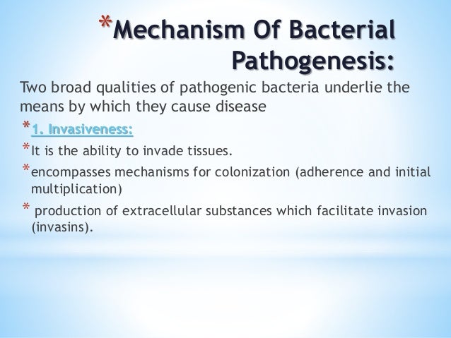 Bacterial Pathogenesis