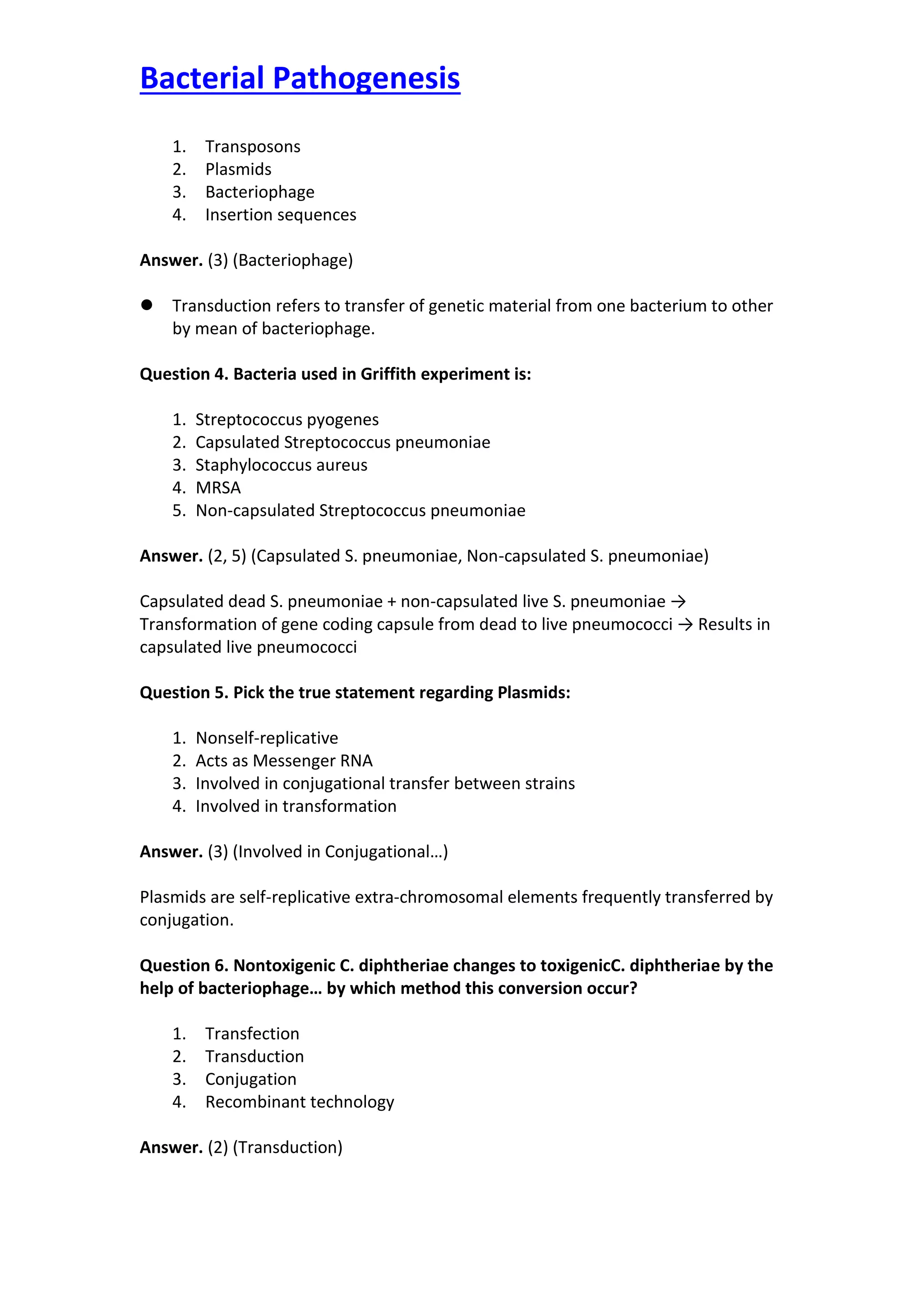 Bacterial Pathogenesis | PDF