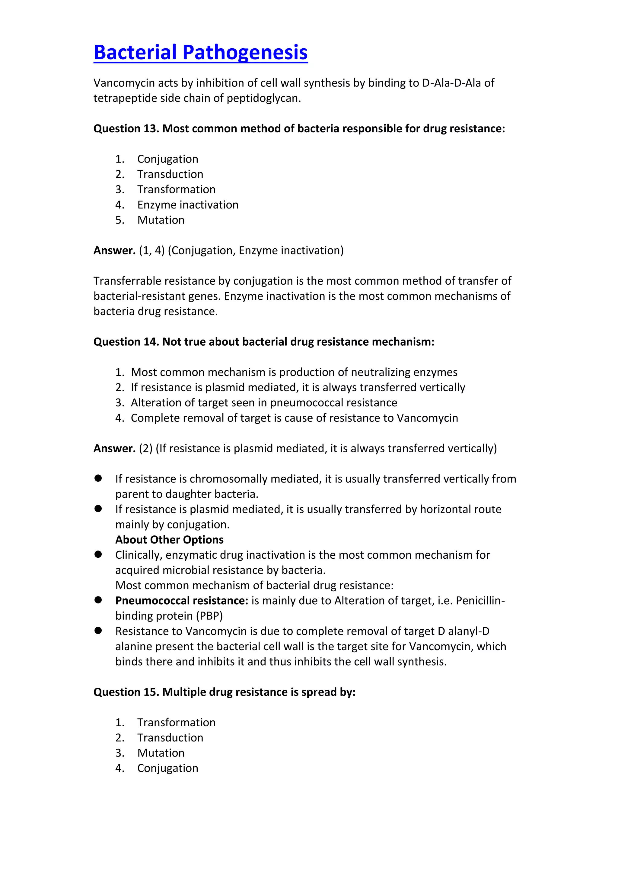 Bacterial Pathogenesis | PDF | Free Download