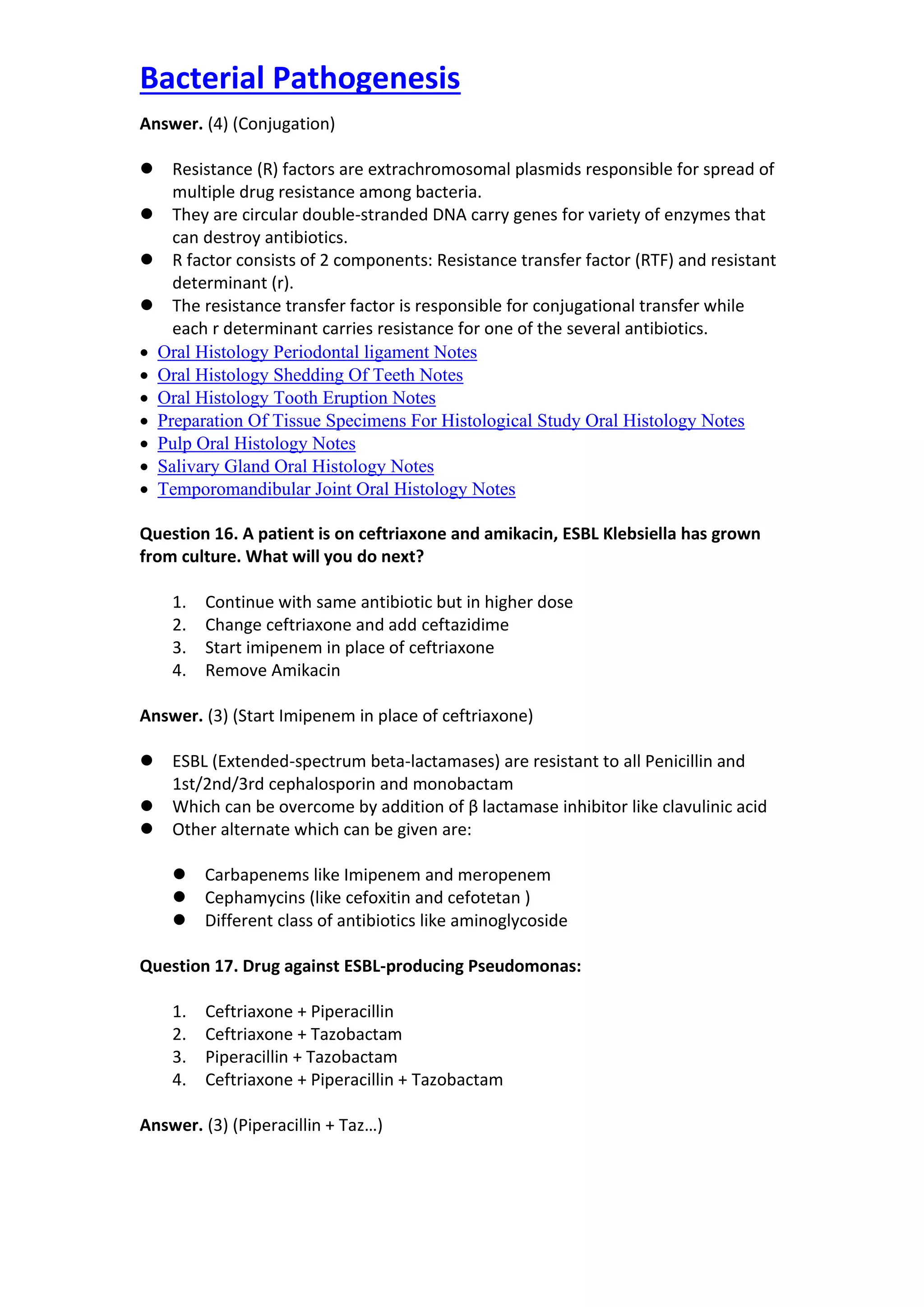 Bacterial Pathogenesis | PDF