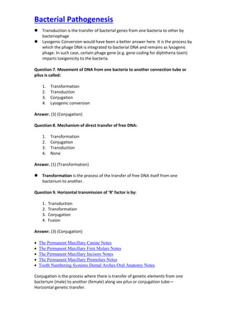 Bacterial Pathogenesis | PDF