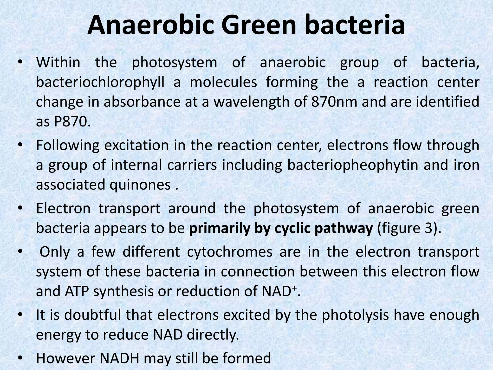 Bacterial photosynthesis 2020 | PPT