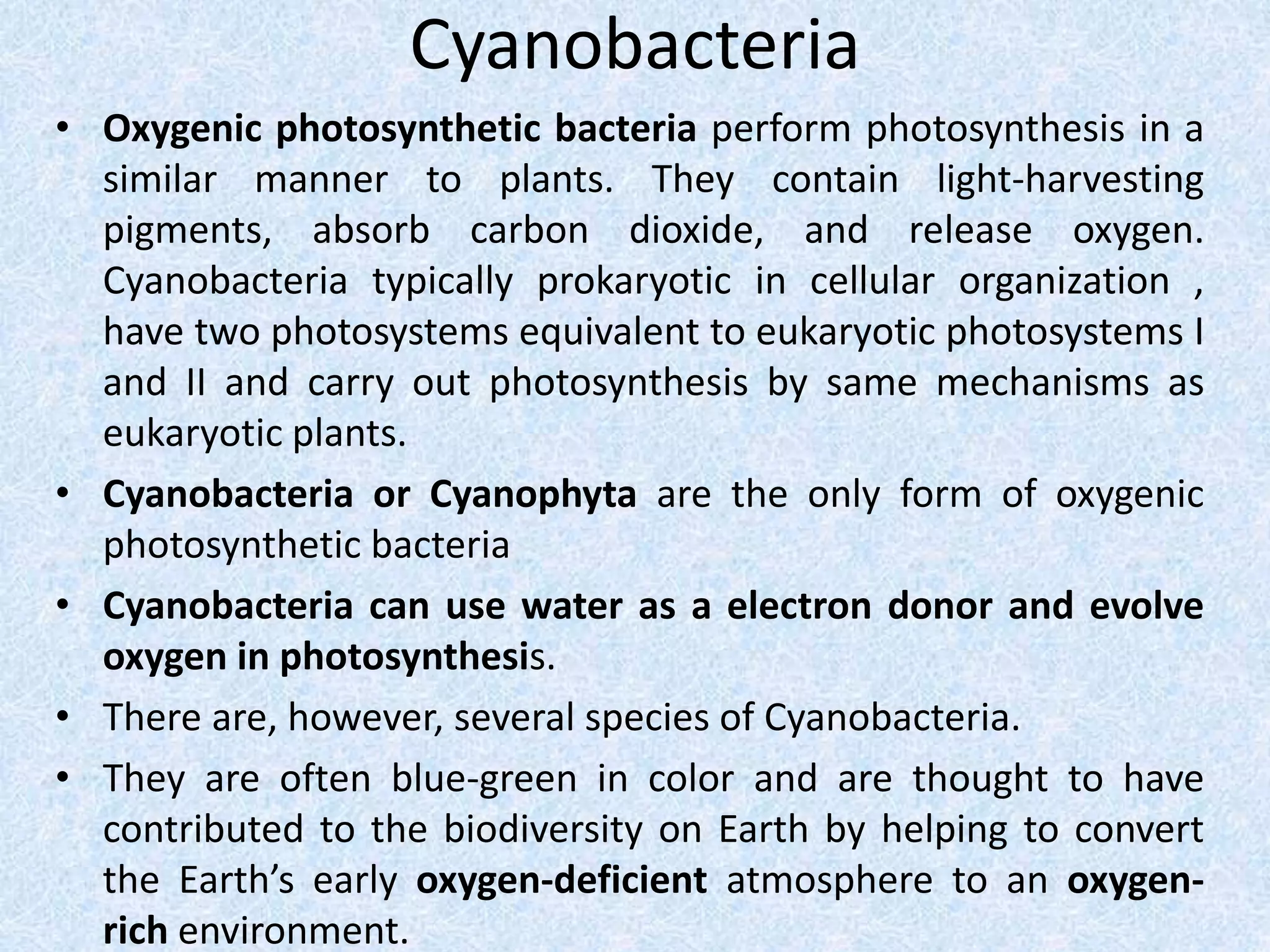 Bacterial photosynthesis 2020 | PPT