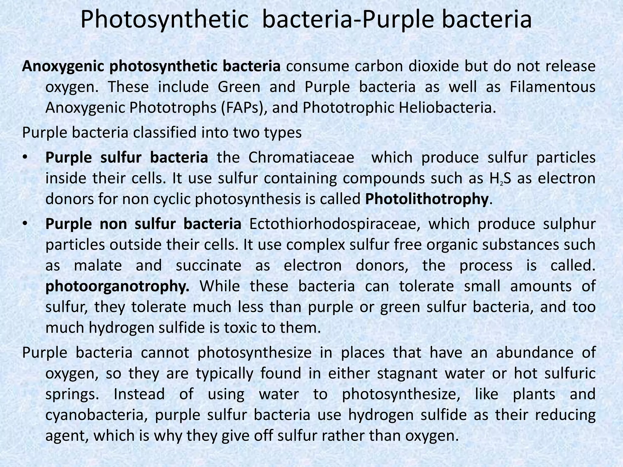 Bacterial photosynthesis 2020 | PPT