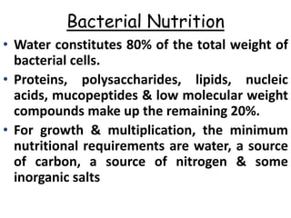 Bacterial physiology ppt | PPTX