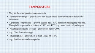 Bacterial physiologogy | PPTX | Chemistry | Science