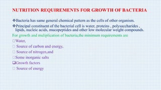 Bacterial physiologogy | PPTX