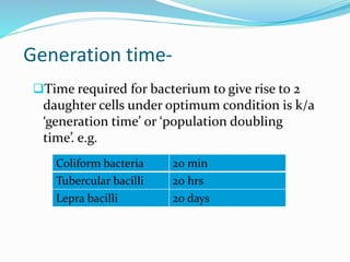 Bacterial physiology | PPTX