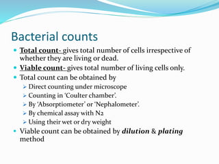 Bacterial physiology | PPTX