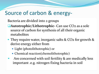 Bacterial physiology | PPTX