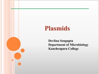 bacterial plasmid, their propertis, classification | PPTX