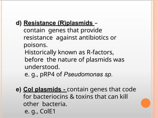 bacterial plasmid, their propertis, classification | PPTX