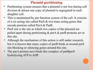 bacterial plasmid, their propertis, classification | PPTX