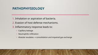 Bacterial Pneumonia internal medicine tutorial | PPTX