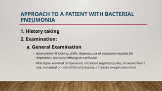 Bacterial Pneumonia internal medicine tutorial | PPTX