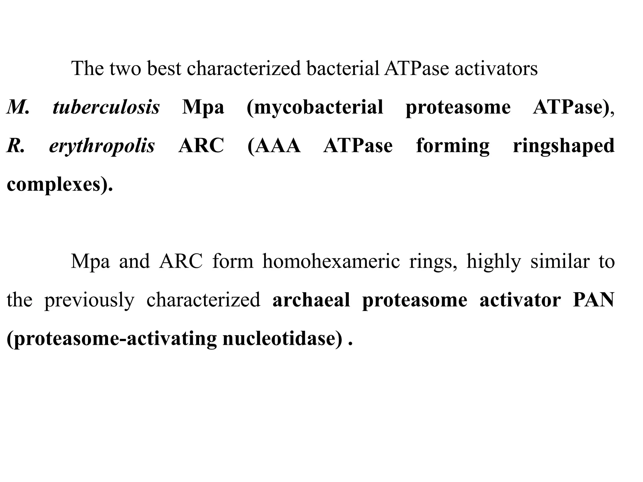 Bacterial proteasome | PPTX