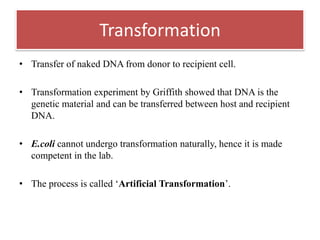 Bacterial recombination (1) | PPTX