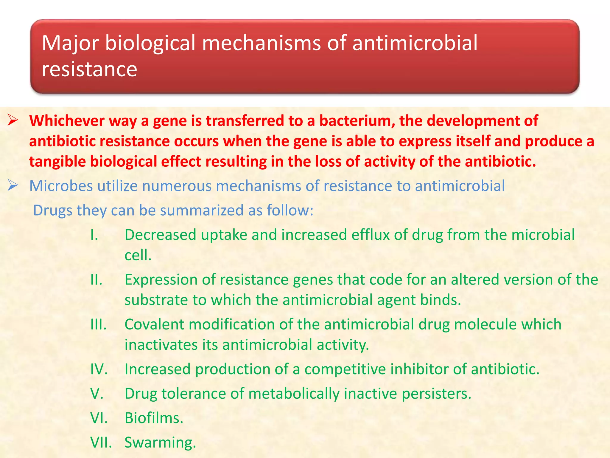 Bacterial resistance mechanisms and new trends for resistance ...