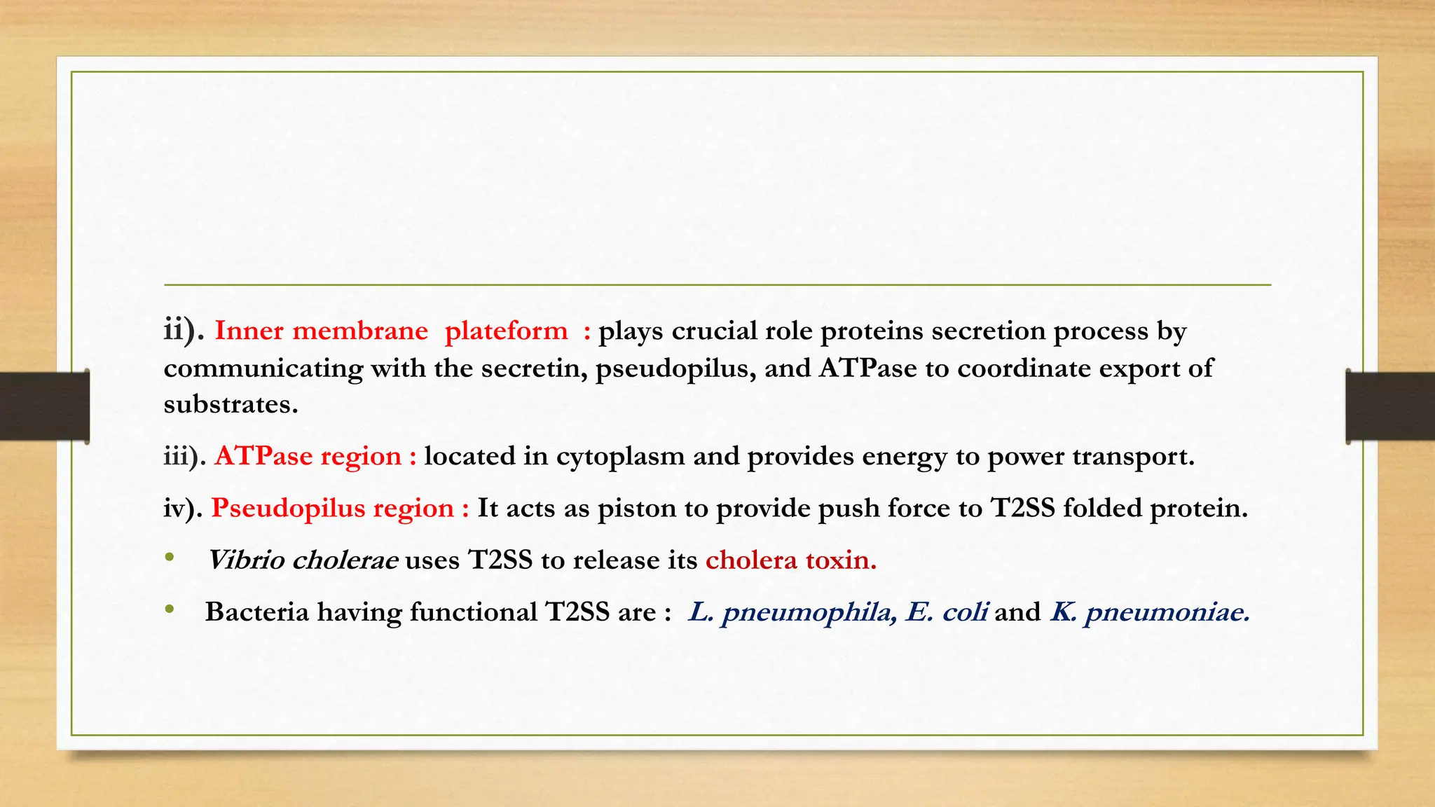 Bacterial secretion system and types .pptx
