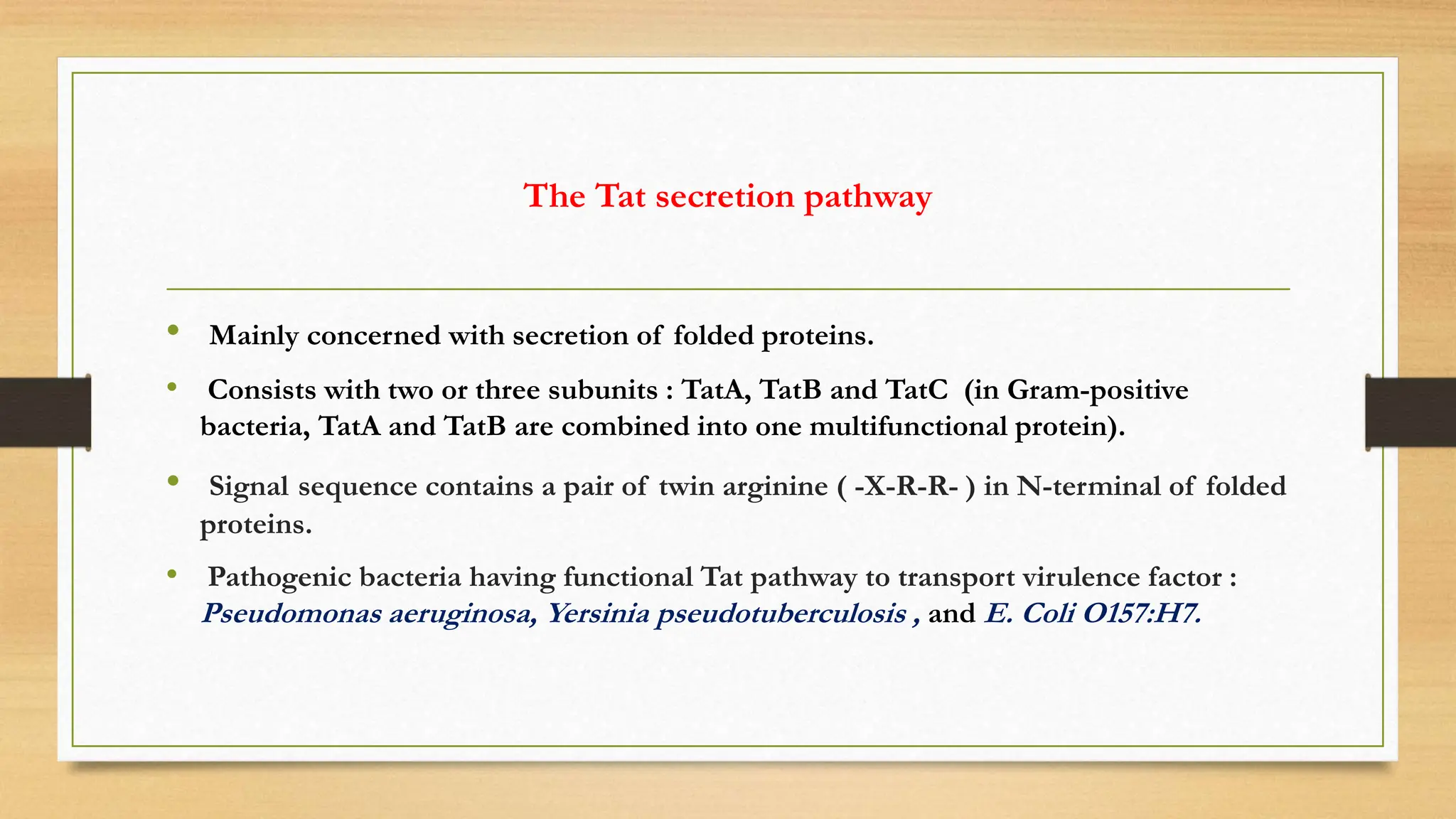 Bacterial secretion system and types .pptx
