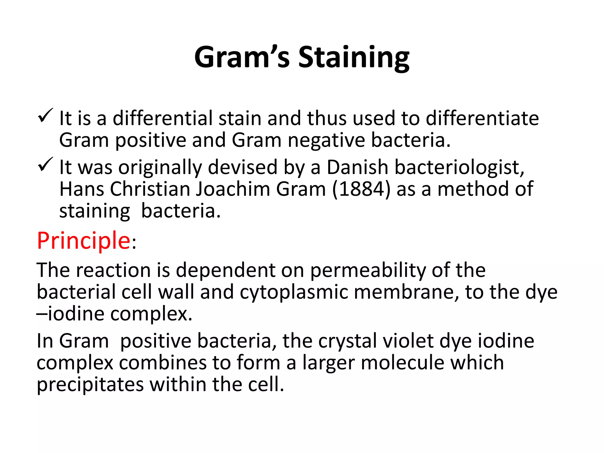 Bacterial staining methods | PPT