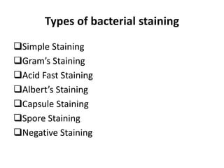 Bacterial staining methods | PPT