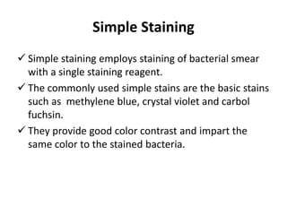Bacterial staining methods | PPT
