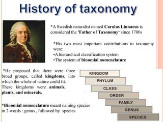 Bacterial taxonomy.pptx | Biological Sciences | Science