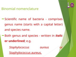 classification of bacteria bacterial taxonomy.pptx