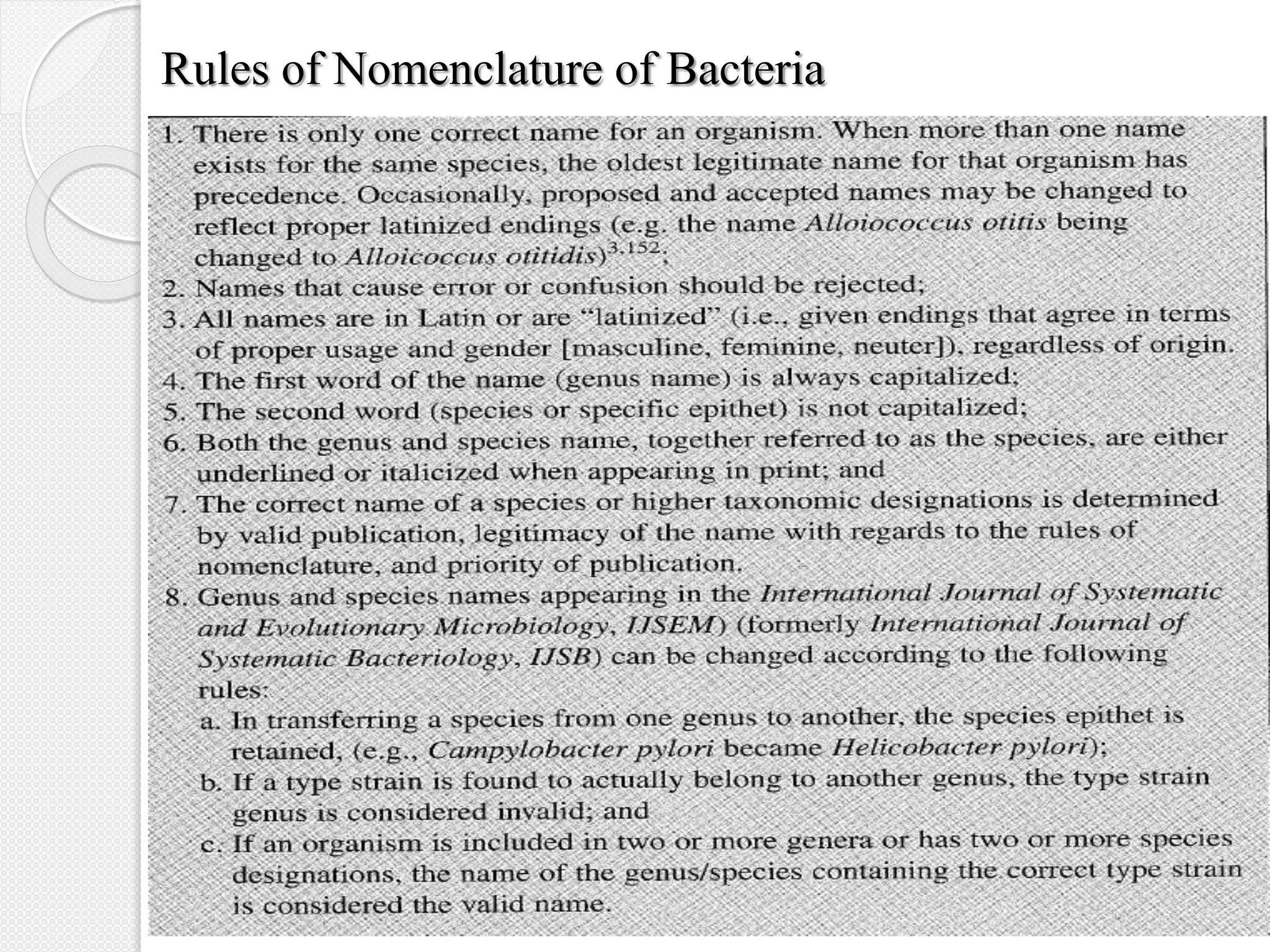 Bacterial taxonomy b sc mlt | PPTX