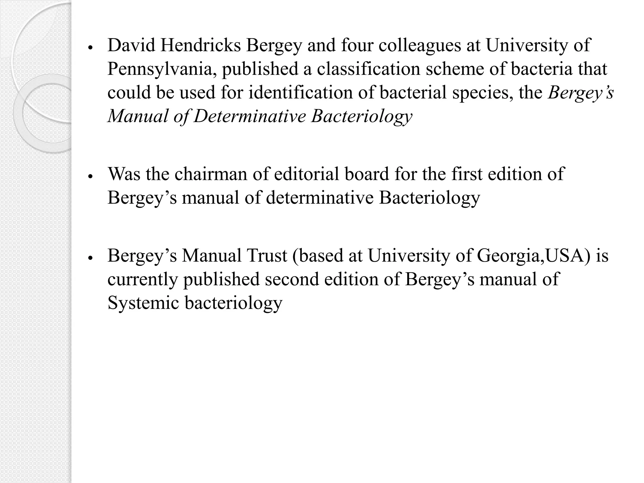 Bacterial Taxonomy B Sc Mlt Pptx