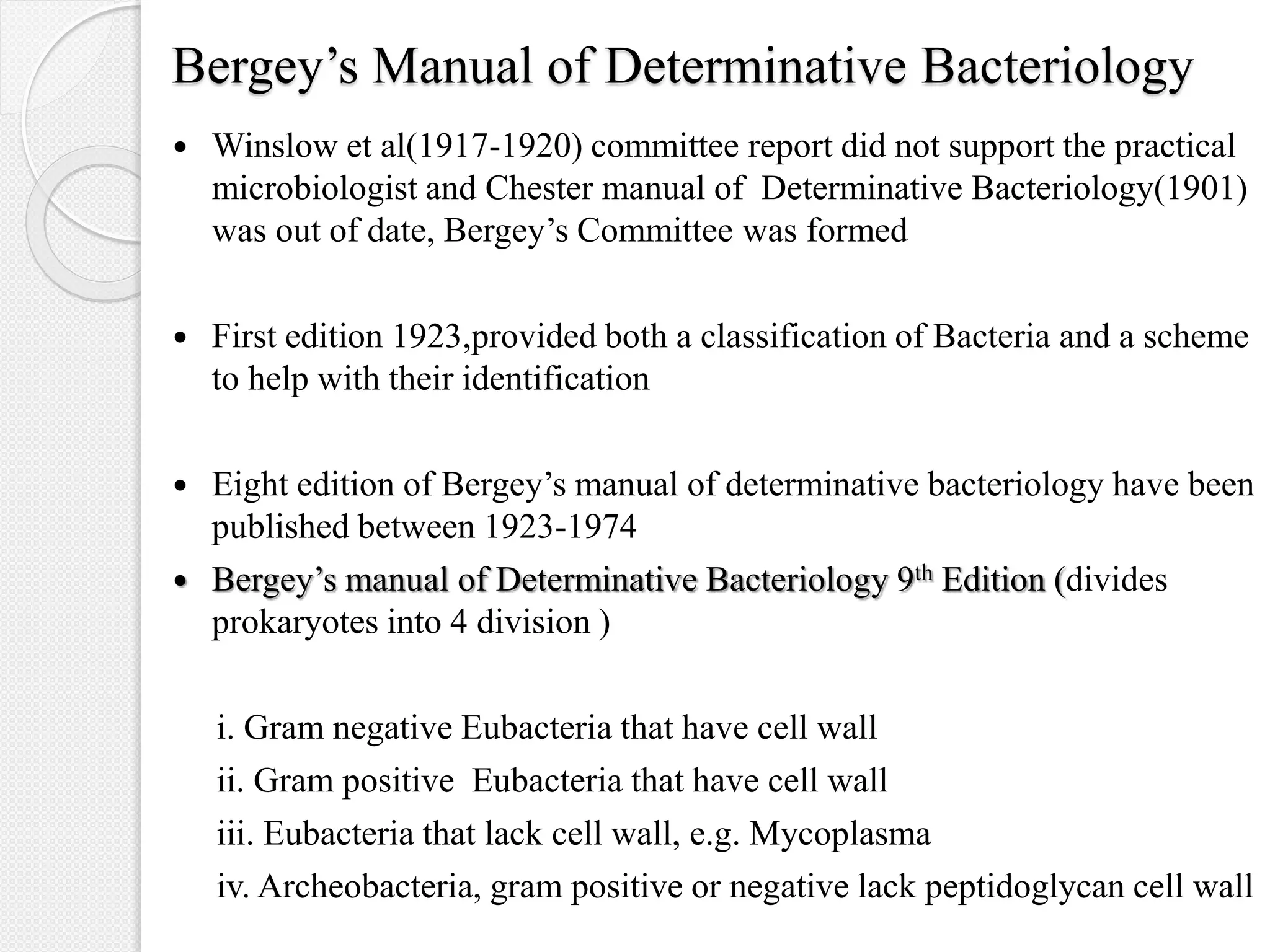 Bacterial taxonomy b sc mlt | PPTX