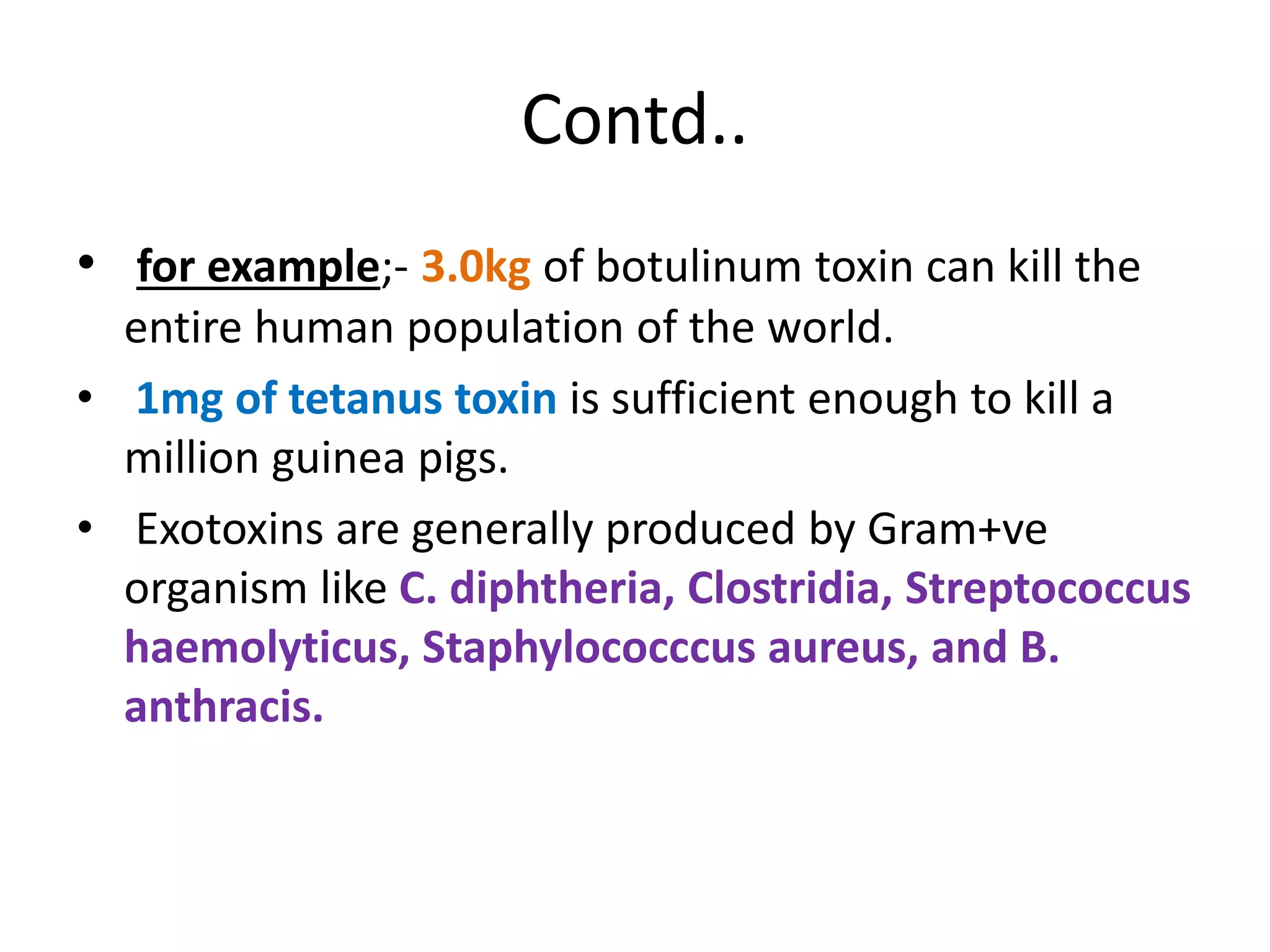Bacterial toxin and its harmful effect | PPTX