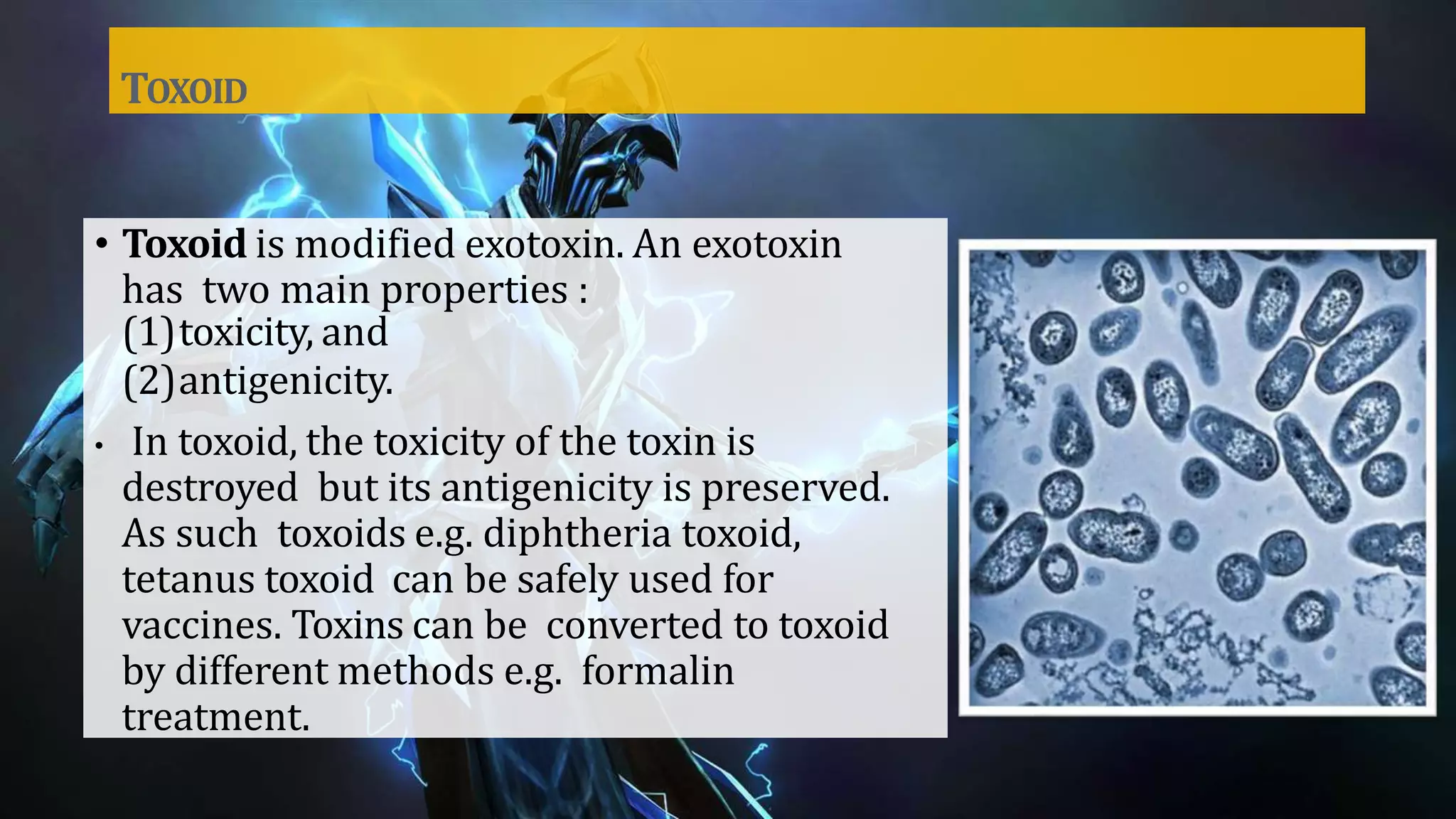 Bacterial toxoids | PPTX