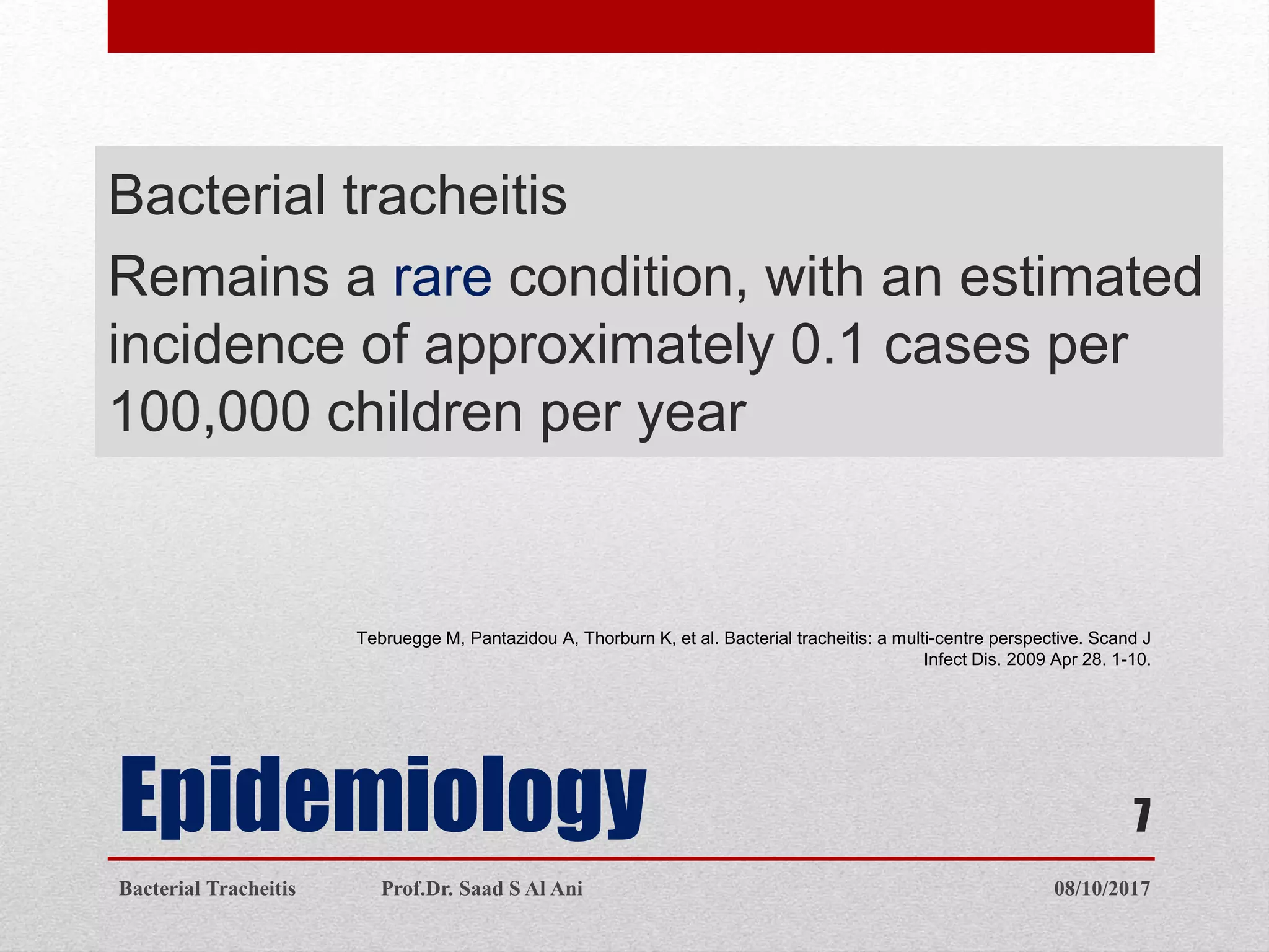 Bacterial tracheitis | PPTX