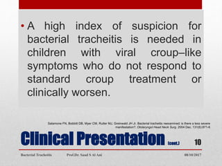 Bacterial tracheitis | PPTX
